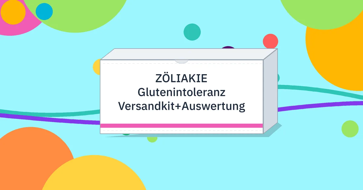 Symbolbild: Packung mit der Aufschrift ZÖLIAKIE Glutenintoleranz Versandkit+Auswertung (PZN 16739859) – Verfügbarkeit und Bezug in Apotheken in Frankfurt am Main
