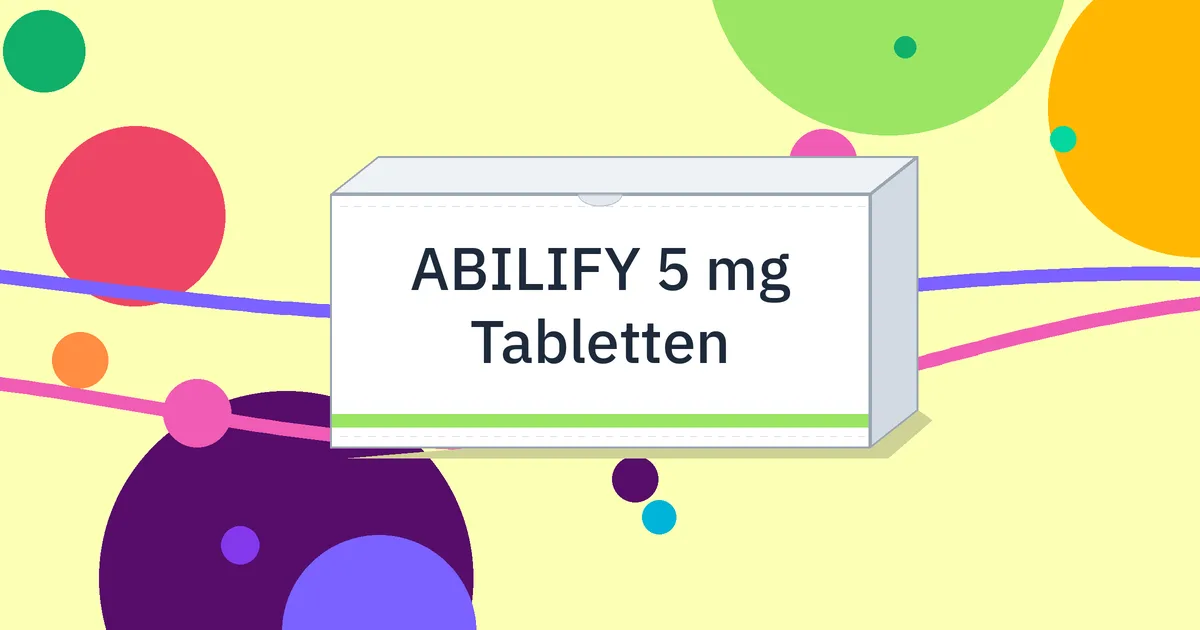 Symbolbild: Packung mit der Aufschrift ABILIFY 5 mg Tabletten (PZN 09196105) – Verfügbarkeit und Bezug in Apotheken in Frankfurt am Main