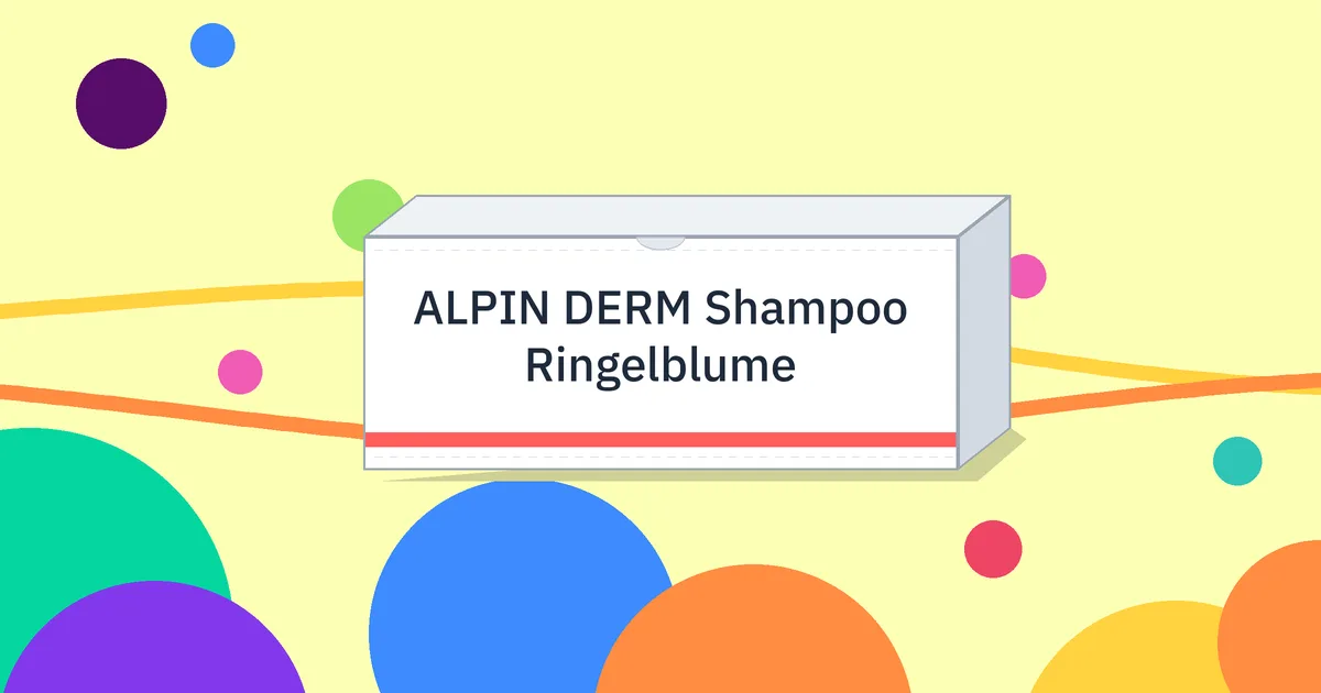Symbolbild: Packung mit der Aufschrift ALPIN DERM Shampoo Ringelblume (PZN 19981408) – Verfügbarkeit und Bezug in Apotheken in Frankfurt am Main