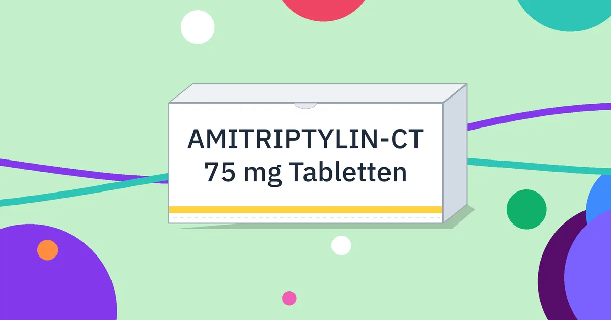 Symbolbild: Packung mit der Aufschrift AMITRIPTYLIN-CT 75 mg Tabletten (PZN 03393767) – Verfügbarkeit und Bezug in Apotheken in Frankfurt am Main