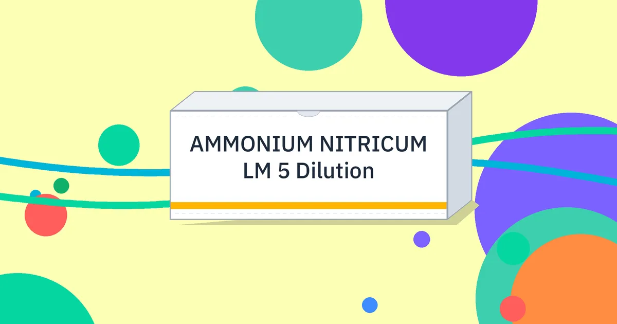 Symbolbild: Packung mit der Aufschrift AMMONIUM NITRICUM LM 5 Dilution (PZN 13321711) – Verfügbarkeit und Bezug in Apotheken in Frankfurt am Main