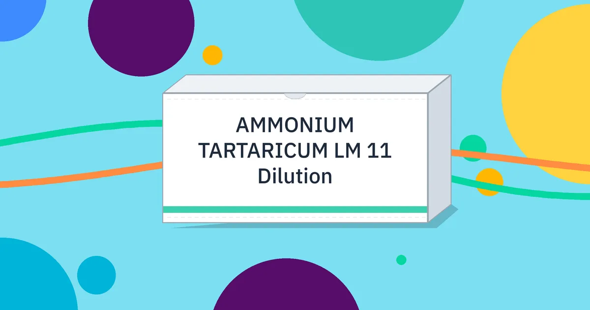 Symbolbild: Packung mit der Aufschrift AMMONIUM TARTARICUM LM 11 Dilution (PZN 12761508) – Verfügbarkeit und Bezug in Apotheken in Frankfurt am Main