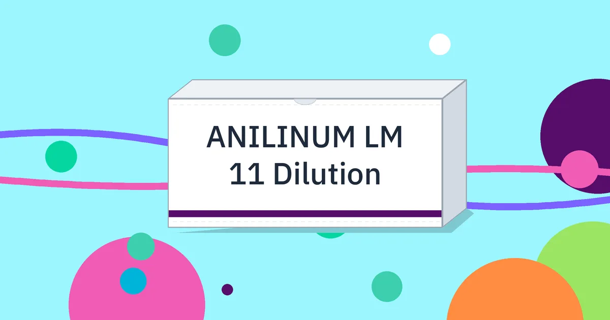 Symbolbild: Packung mit der Aufschrift ANILINUM LM 11 Dilution (PZN 12762399) – Verfügbarkeit und Bezug in Apotheken in Frankfurt am Main