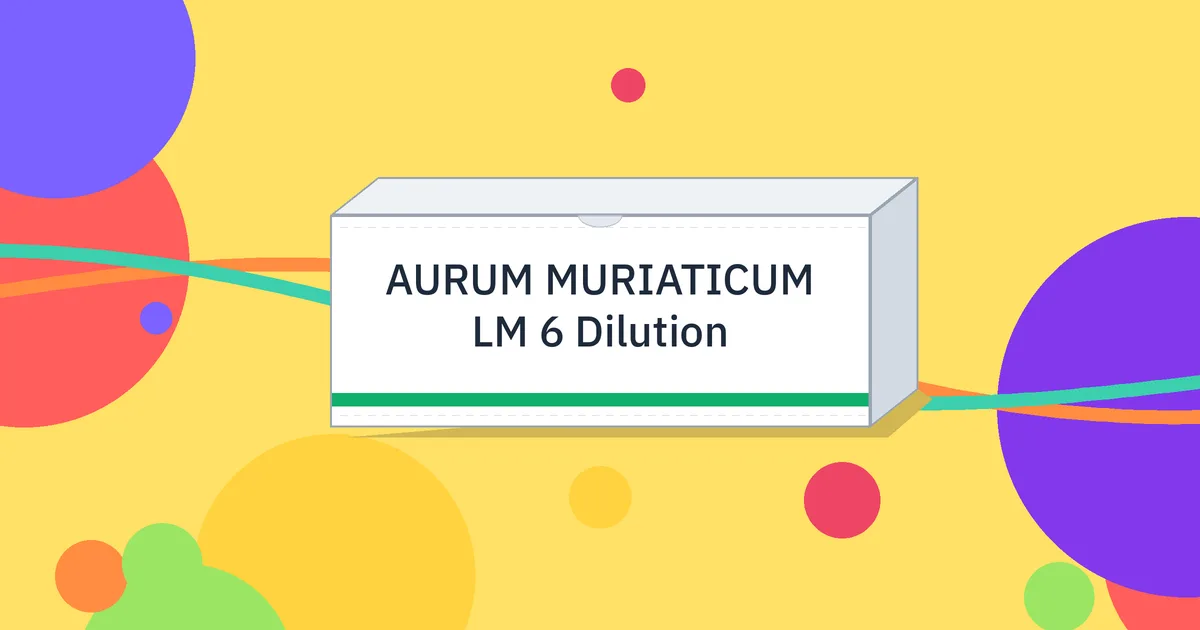 Symbolbild: Packung mit der Aufschrift AURUM MURIATICUM LM 6 Dilution (PZN 06921273) – Verfügbarkeit und Bezug in Apotheken in Frankfurt am Main