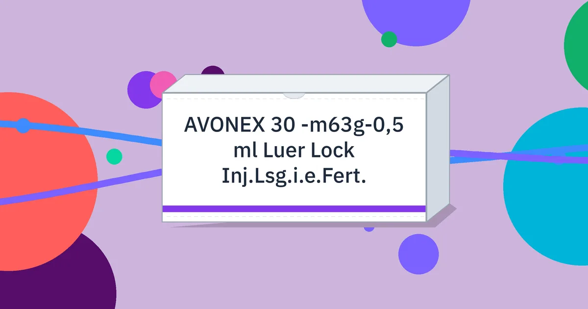 Symbolbild: Packung mit der Aufschrift AVONEX 30 -m63g-0,5 ml Luer Lock Inj.Lsg.i.e.Fert. (PZN 11657476) – Verfügbarkeit und Bezug in Apotheken in Frankfurt am Main