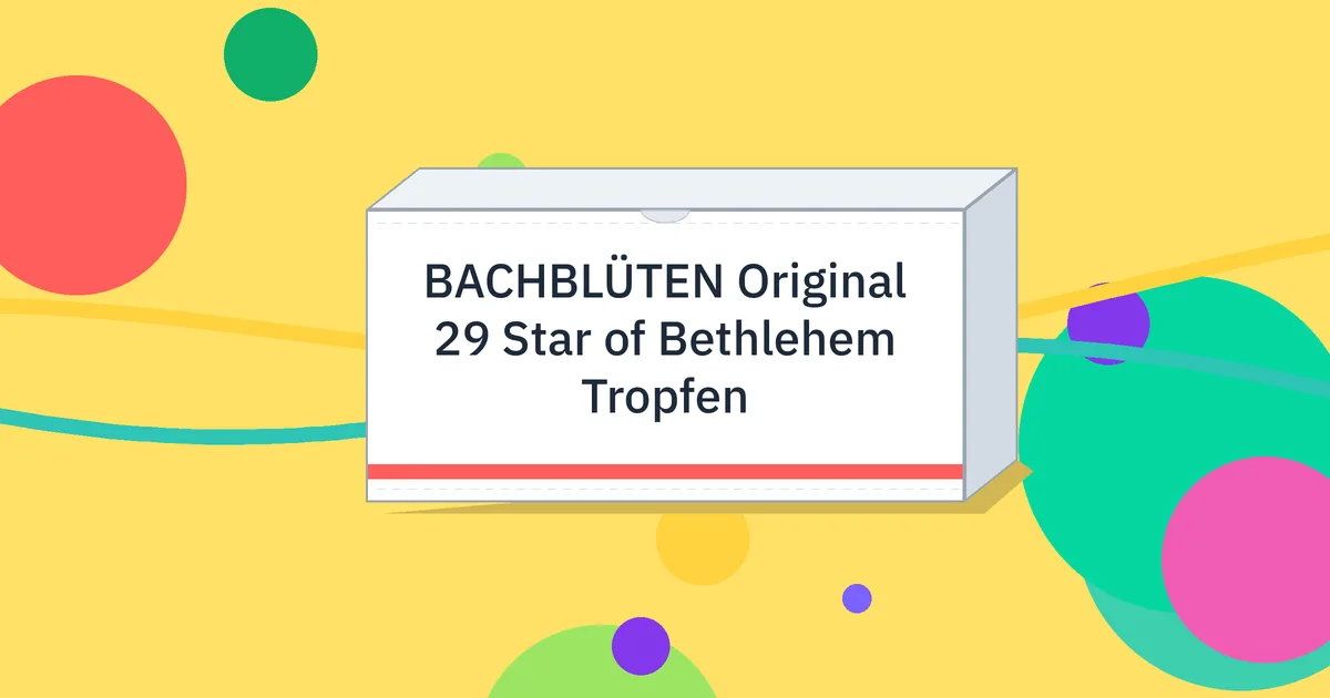 Symbolbild: Packung mit der Aufschrift BACHBLÜTEN Original 29 Star of Bethlehem Tropfen (PZN 16677503) – Verfügbarkeit und Bezug in Apotheken in Frankfurt am Main