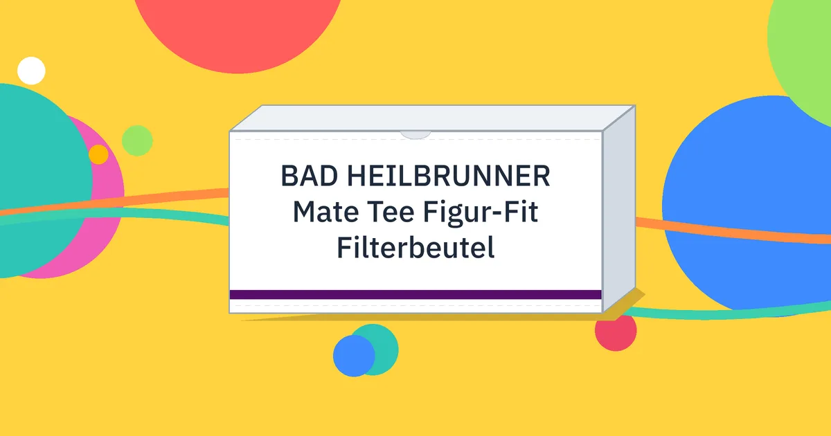 Symbolbild: Packung mit der Aufschrift BAD HEILBRUNNER Mate Tee Figur-Fit Filterbeutel (PZN 00793348) – Verfügbarkeit und Bezug in Apotheken in Frankfurt am Main