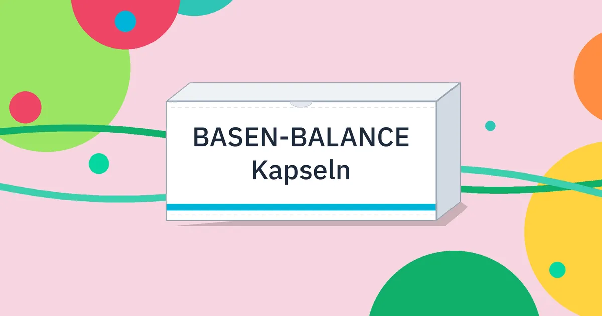 Symbolbild: Packung mit der Aufschrift BASEN-BALANCE Kapseln (PZN 11329743) – Verfügbarkeit und Bezug in Apotheken in Frankfurt am Main