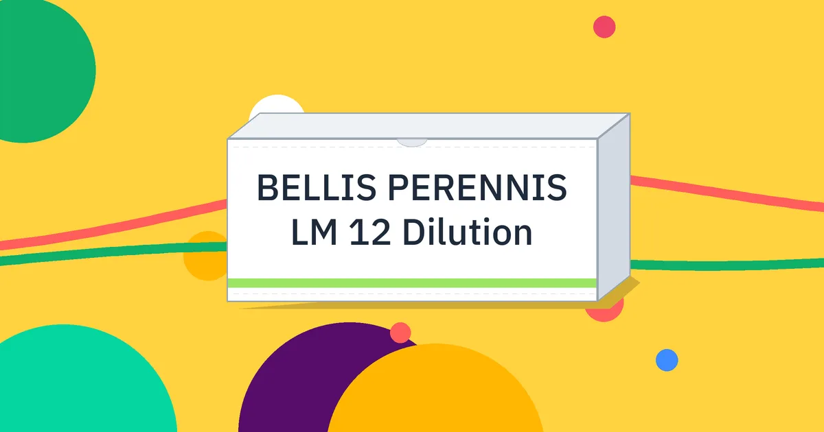 Symbolbild: Packung mit der Aufschrift BELLIS PERENNIS LM 12 Dilution (PZN 06921327) – Verfügbarkeit und Bezug in Apotheken in Frankfurt am Main