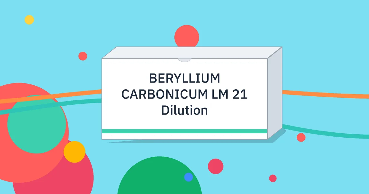 Symbolbild: Packung mit der Aufschrift BERYLLIUM CARBONICUM LM 21 Dilution (PZN 13384315) – Verfügbarkeit und Bezug in Apotheken in Frankfurt am Main