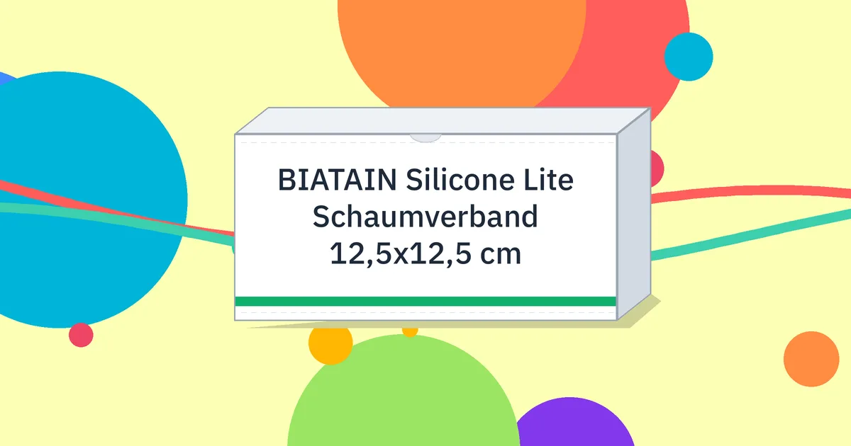 Symbolbild: Packung mit der Aufschrift BIATAIN Silicone Lite Schaumverband 12,5x12,5 cm (PZN 12903463) – Verfügbarkeit und Bezug in Apotheken in Frankfurt am Main