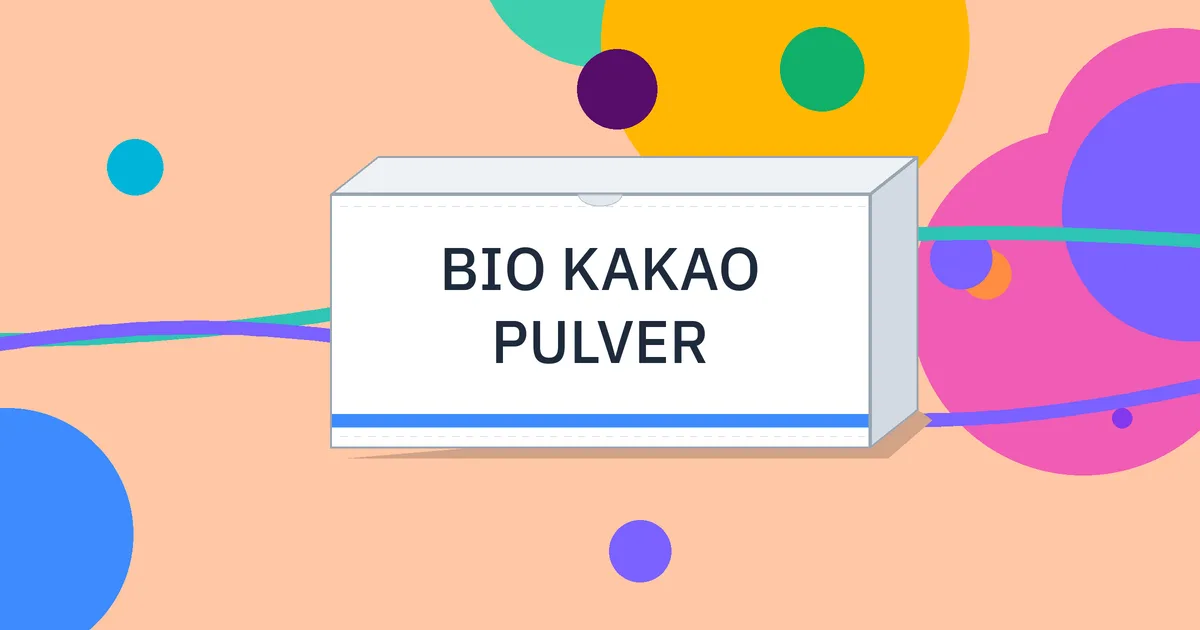 Symbolbild: Packung mit der Aufschrift BIO KAKAO PULVER (PZN 10009249) – Verfügbarkeit und Bezug in Apotheken in Frankfurt am Main