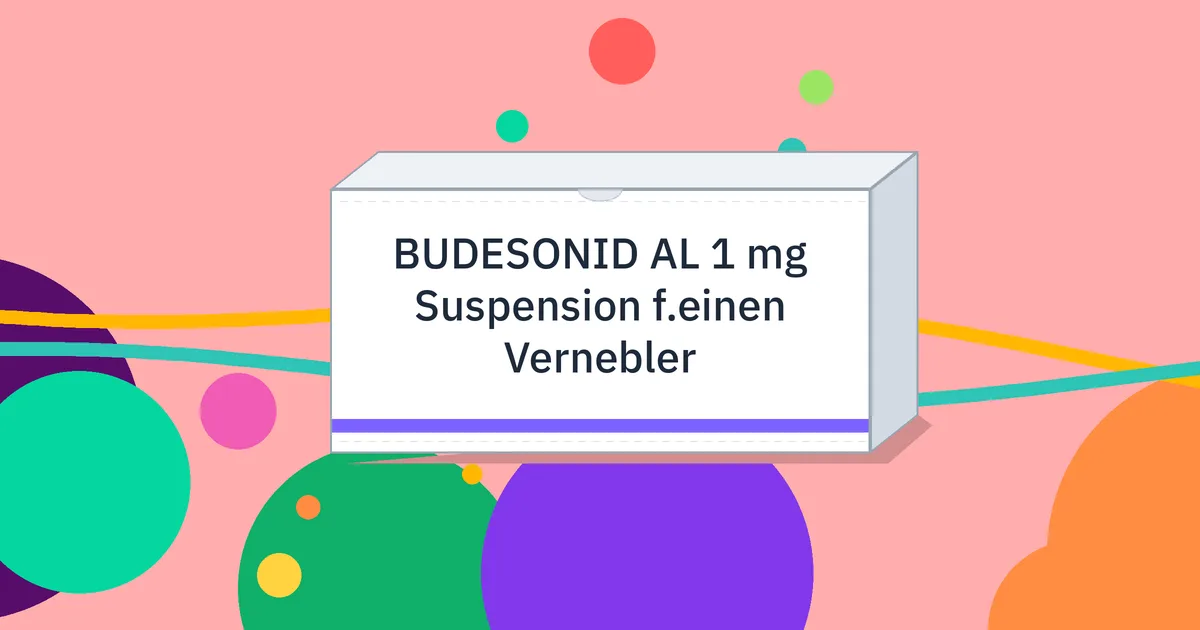 Symbolbild: Packung mit der Aufschrift BUDESONID AL 1 mg Suspension f.einen Vernebler (PZN 14270737) – Verfügbarkeit und Bezug in Apotheken in Frankfurt am Main