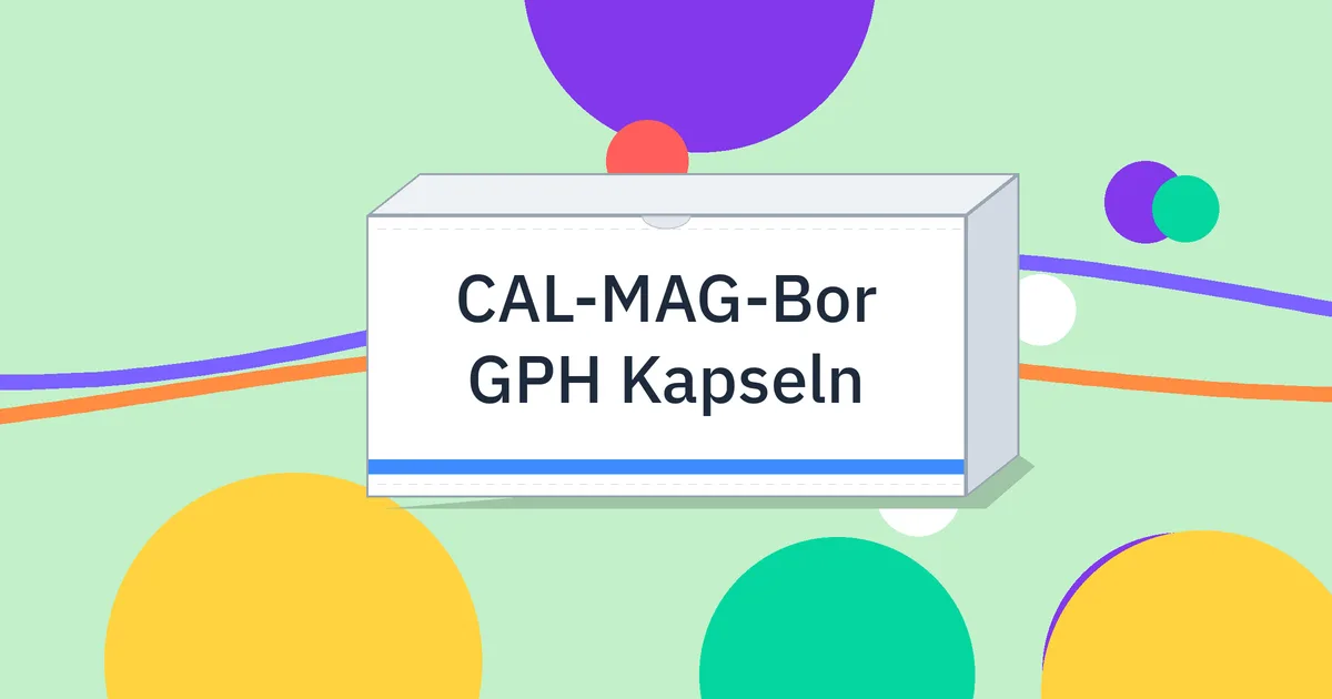 Symbolbild: Packung mit der Aufschrift CAL-MAG-Bor GPH Kapseln (PZN 19712341) – Verfügbarkeit und Bezug in Apotheken in Frankfurt am Main