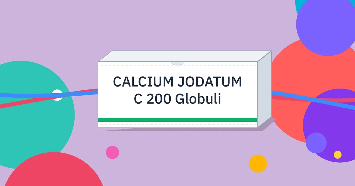 Symbolbild: Packung mit der Aufschrift CALCIUM JODATUM C 200 Globuli (PZN 07246589) – Verfügbarkeit und Bezug in Apotheken in Frankfurt am Main