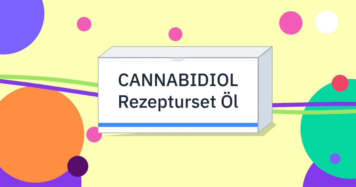 Symbolbild: Packung mit der Aufschrift CANNABIDIOL Rezepturset Öl (PZN 17536549) – Verfügbarkeit und Bezug in Apotheken in Frankfurt am Main