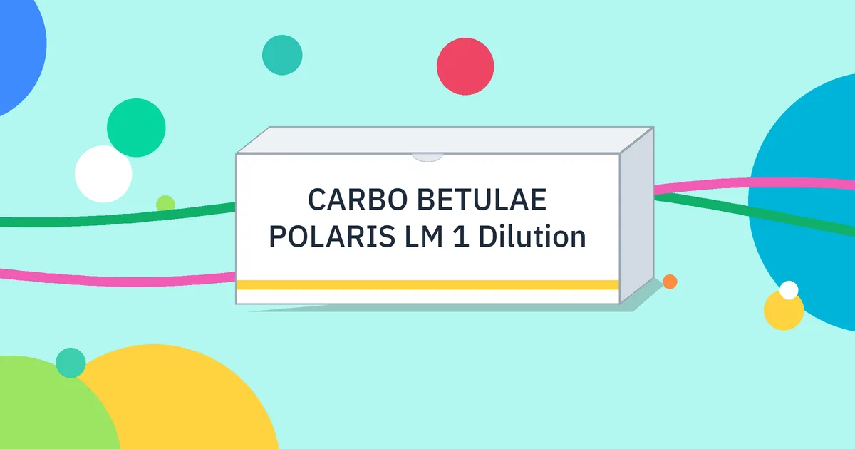 Symbolbild: Packung mit der Aufschrift CARBO BETULAE POLARIS LM 1 Dilution (PZN 13764087) – Verfügbarkeit und Bezug in Apotheken in Frankfurt am Main