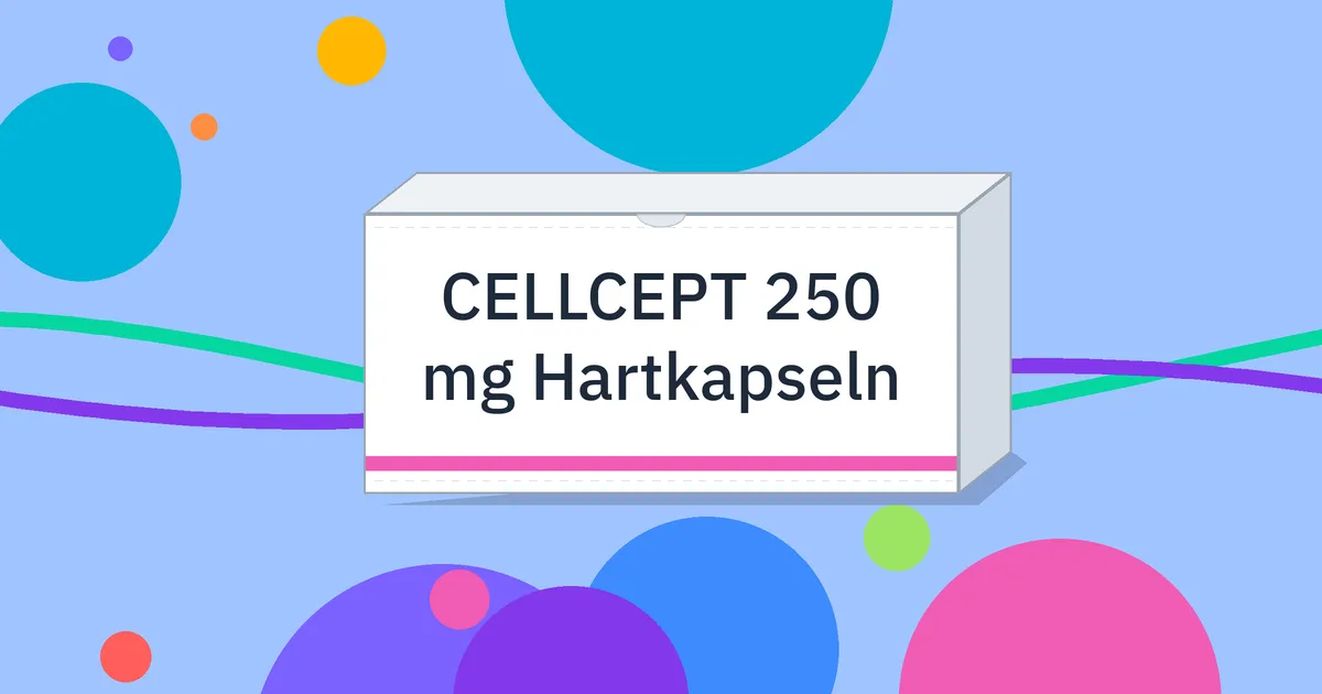 Symbolbild: Packung mit der Aufschrift CELLCEPT 250 mg Hartkapseln (PZN 11000492) – Verfügbarkeit und Bezug in Apotheken in Frankfurt am Main