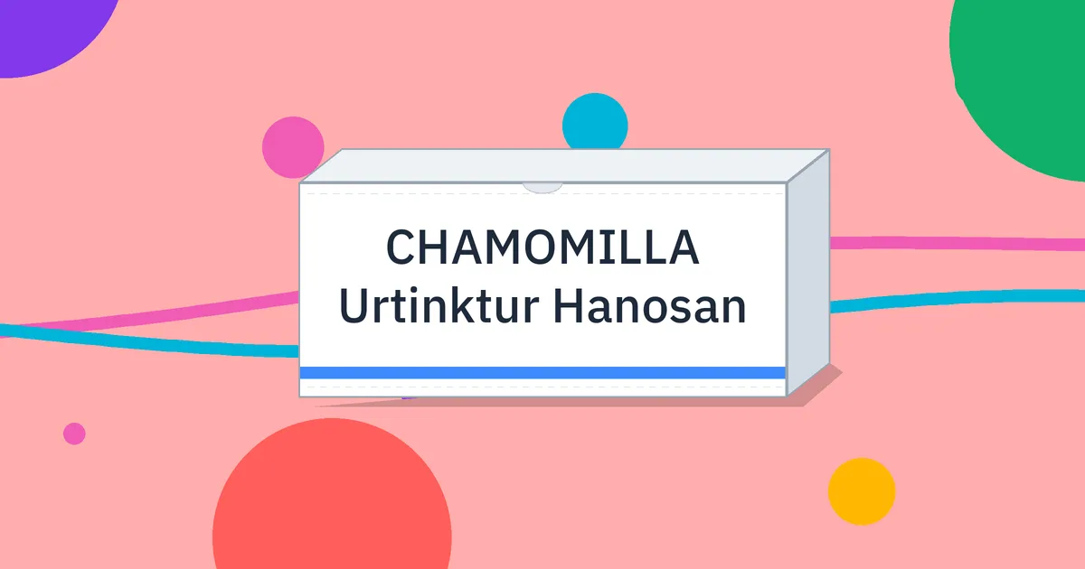 Symbolbild: Packung mit der Aufschrift CHAMOMILLA Urtinktur Hanosan (PZN 07431223) – Verfügbarkeit und Bezug in Apotheken in Frankfurt am Main