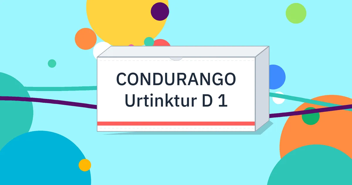 Symbolbild: Packung mit der Aufschrift CONDURANGO Urtinktur D 1 (PZN 02128187) – Verfügbarkeit und Bezug in Apotheken in Frankfurt am Main