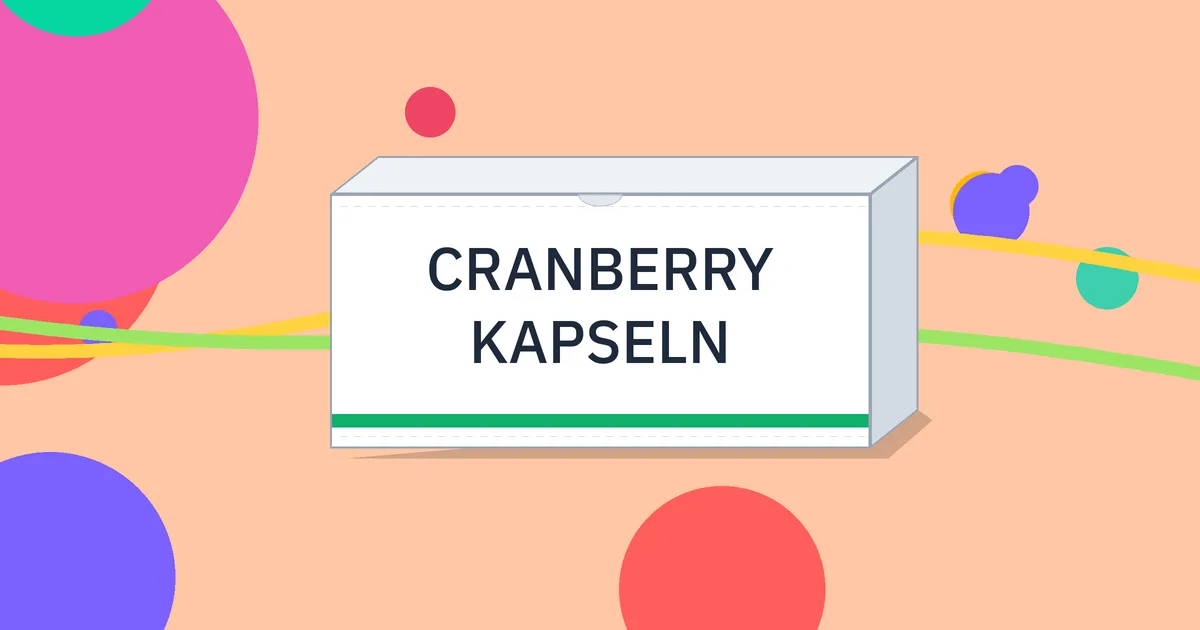 Symbolbild: Packung mit der Aufschrift CRANBERRY KAPSELN (PZN 19505375) – Verfügbarkeit und Bezug in Apotheken in Frankfurt am Main