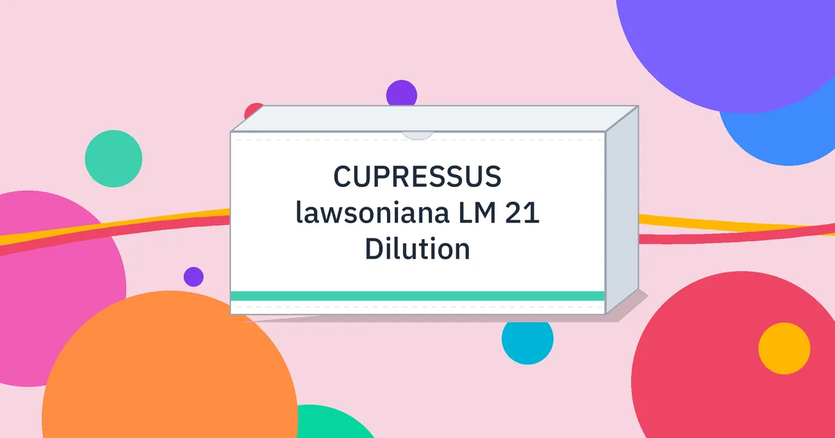 Symbolbild: Packung mit der Aufschrift CUPRESSUS lawsoniana LM 21 Dilution (PZN 13457824) – Verfügbarkeit und Bezug in Apotheken in Frankfurt am Main