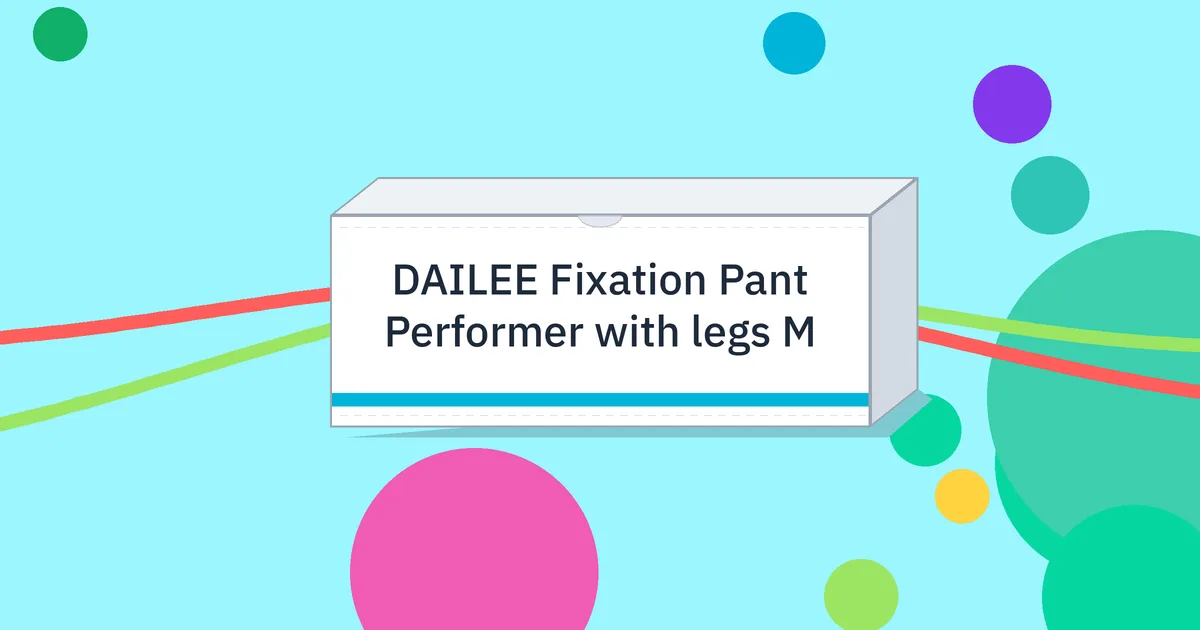 Symbolbild: Packung mit der Aufschrift DAILEE Fixation Pant Performer with legs M (PZN 13863607) – Verfügbarkeit und Bezug in Apotheken in Frankfurt am Main