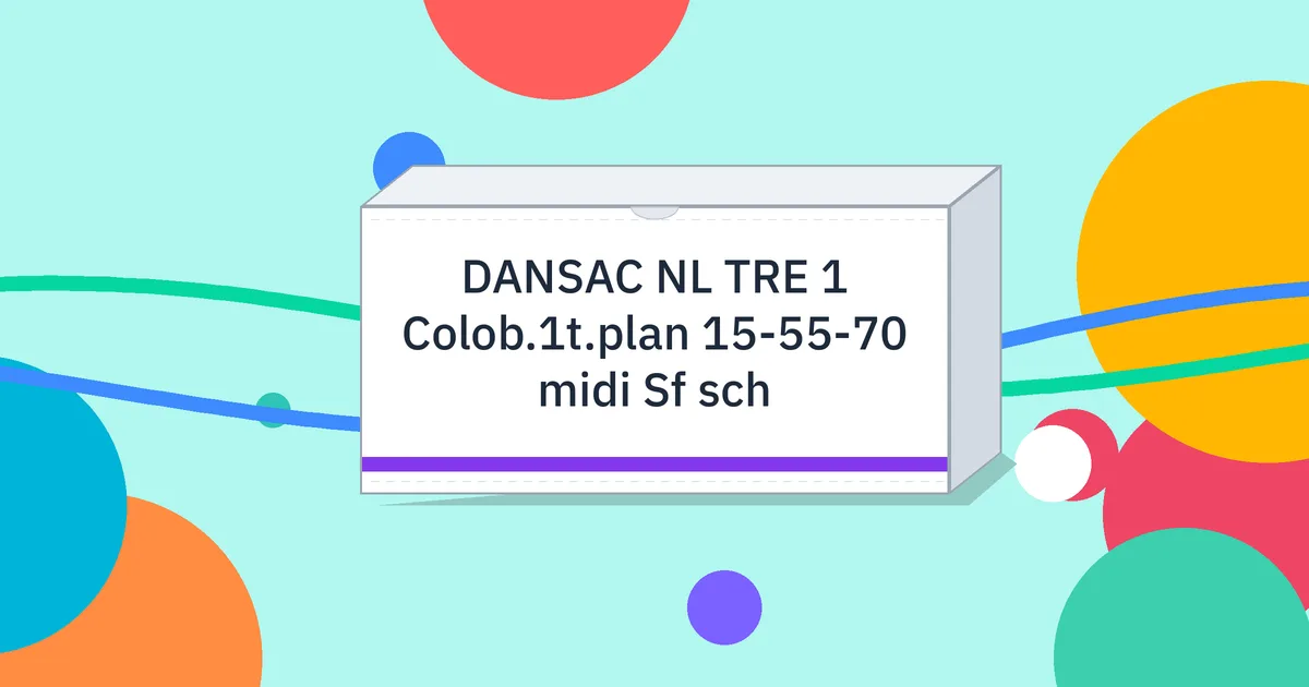 Symbolbild: Packung mit der Aufschrift DANSAC NL TRE 1 Colob.1t.plan 15-55-70 midi Sf sch (PZN 19744743) – Verfügbarkeit und Bezug in Apotheken in Frankfurt am Main