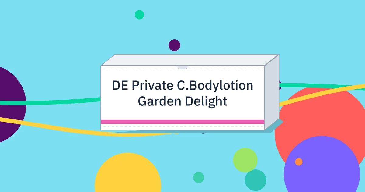 Symbolbild: Packung mit der Aufschrift DE Private C.Bodylotion Garden Delight (PZN 19497718) – Verfügbarkeit und Bezug in Apotheken in Frankfurt am Main
