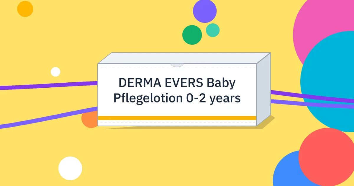 Symbolbild: Packung mit der Aufschrift DERMA EVERS Baby Pflegelotion 0-2 years (PZN 19171514) – Verfügbarkeit und Bezug in Apotheken in Frankfurt am Main