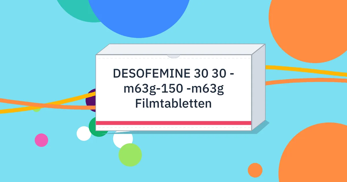 Symbolbild: Packung mit der Aufschrift DESOFEMINE 30 30 -m63g-150 -m63g Filmtabletten (PZN 09925662) – Verfügbarkeit und Bezug in Apotheken in Frankfurt am Main