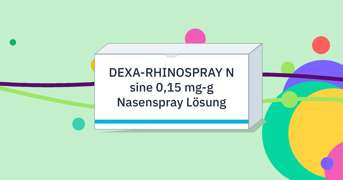 Symbolbild: Packung mit der Aufschrift DEXA-RHINOSPRAY N sine 0,15 mg-g Nasenspray Lösung (PZN 19782689) – Verfügbarkeit und Bezug in Apotheken in Frankfurt am Main