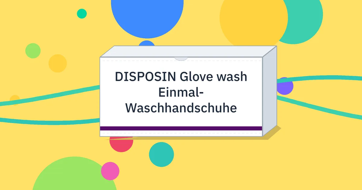 Symbolbild: Packung mit der Aufschrift DISPOSIN Glove wash Einmal-Waschhandschuhe (PZN 17850234) – Verfügbarkeit und Bezug in Apotheken in Frankfurt am Main