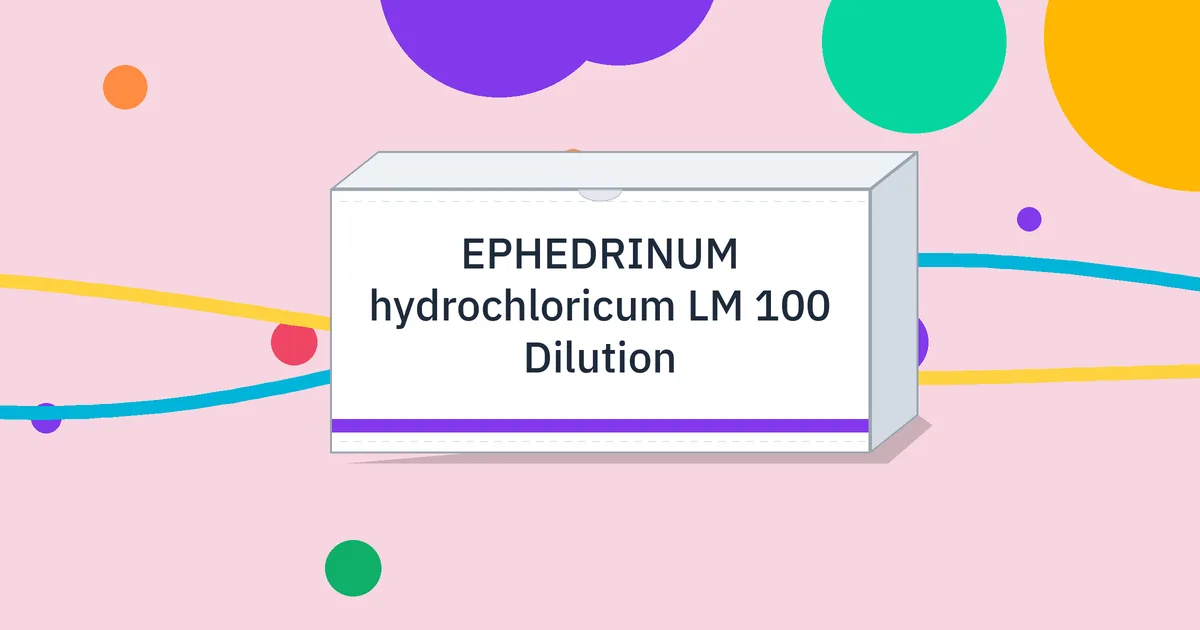 Symbolbild: Packung mit der Aufschrift EPHEDRINUM hydrochloricum LM 100 Dilution (PZN 13471474) – Verfügbarkeit und Bezug in Apotheken in Frankfurt am Main