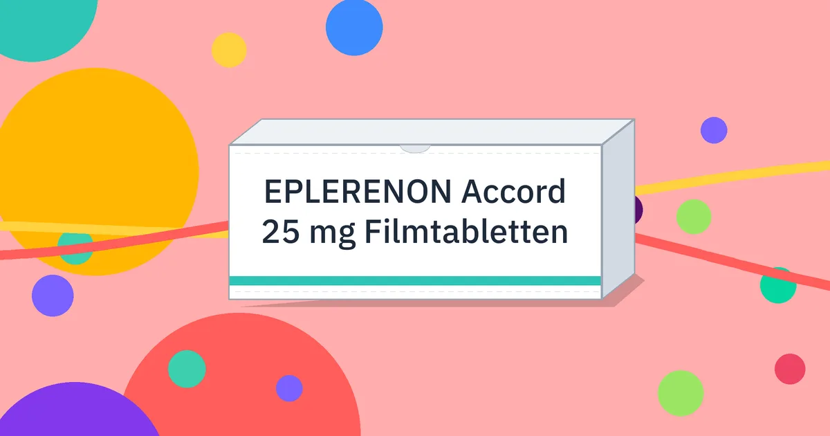 Symbolbild: Packung mit der Aufschrift EPLERENON Accord 25 mg Filmtabletten (PZN 18672390) – Verfügbarkeit und Bezug in Apotheken in Frankfurt am Main