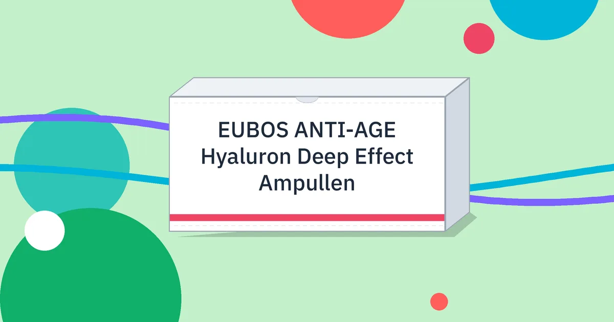 Symbolbild: Packung mit der Aufschrift EUBOS ANTI-AGE Hyaluron Deep Effect Ampullen (PZN 15407902) – Verfügbarkeit und Bezug in Apotheken in Frankfurt am Main