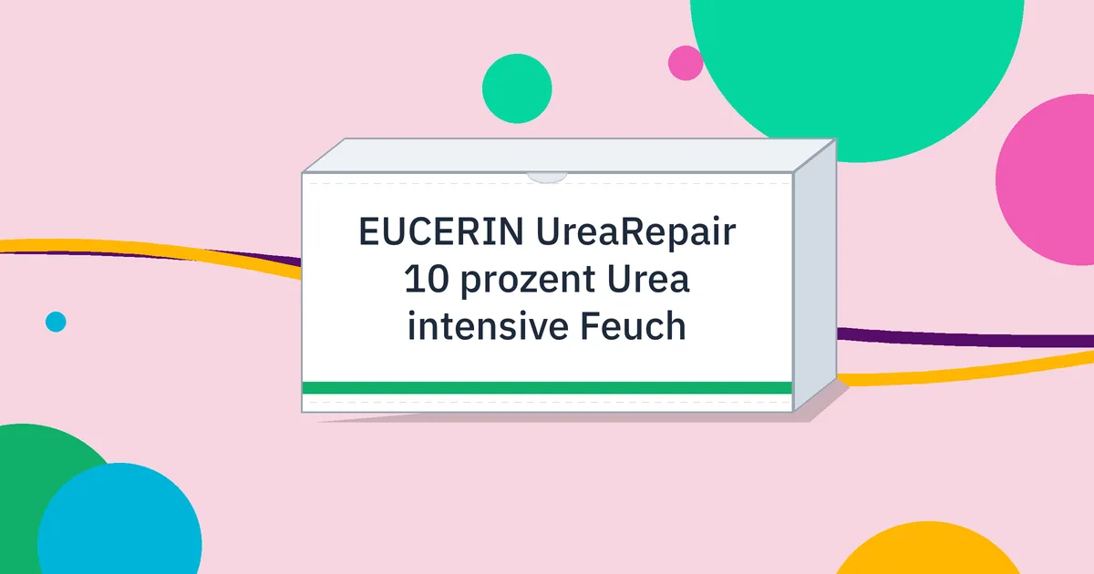 Symbolbild: Packung mit der Aufschrift EUCERIN UreaRepair 10 prozent Urea intensive Feuch (PZN 20315444) – Verfügbarkeit und Bezug in Apotheken in Frankfurt am Main