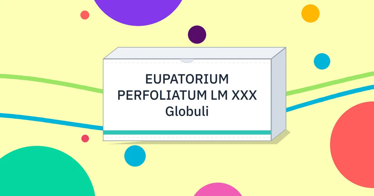 Symbolbild: Packung mit der Aufschrift EUPATORIUM PERFOLIATUM LM XXX Globuli (PZN 04504619) – Verfügbarkeit und Bezug in Apotheken in Frankfurt am Main
