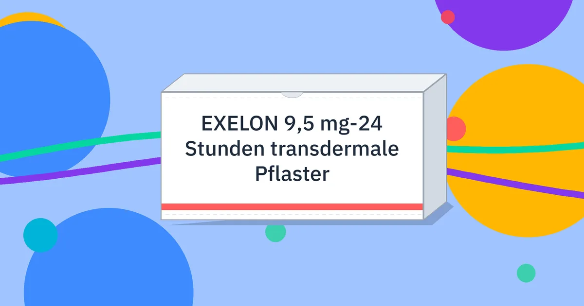 Symbolbild: Packung mit der Aufschrift EXELON 9,5 mg-24 Stunden transdermale Pflaster (PZN 06407524) – Verfügbarkeit und Bezug in Apotheken in Frankfurt am Main
