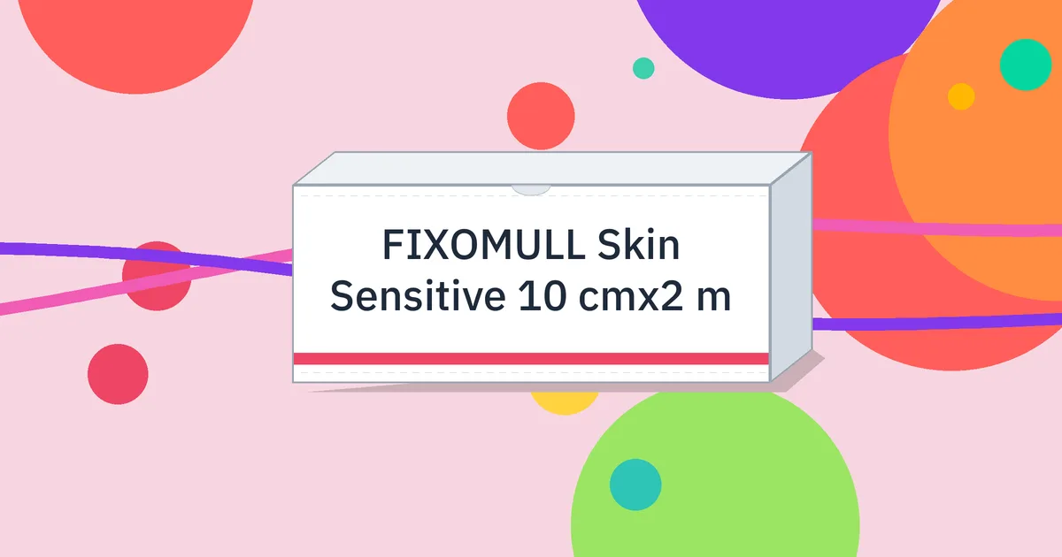 Symbolbild: Packung mit der Aufschrift FIXOMULL Skin Sensitive 10 cmx2 m (PZN 19786173) – Verfügbarkeit und Bezug in Apotheken in Frankfurt am Main