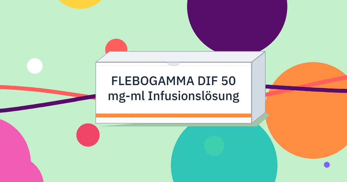 Symbolbild: Packung mit der Aufschrift FLEBOGAMMA DIF 50 mg-ml Infusionslösung (PZN 13542659) – Verfügbarkeit und Bezug in Apotheken in Frankfurt am Main