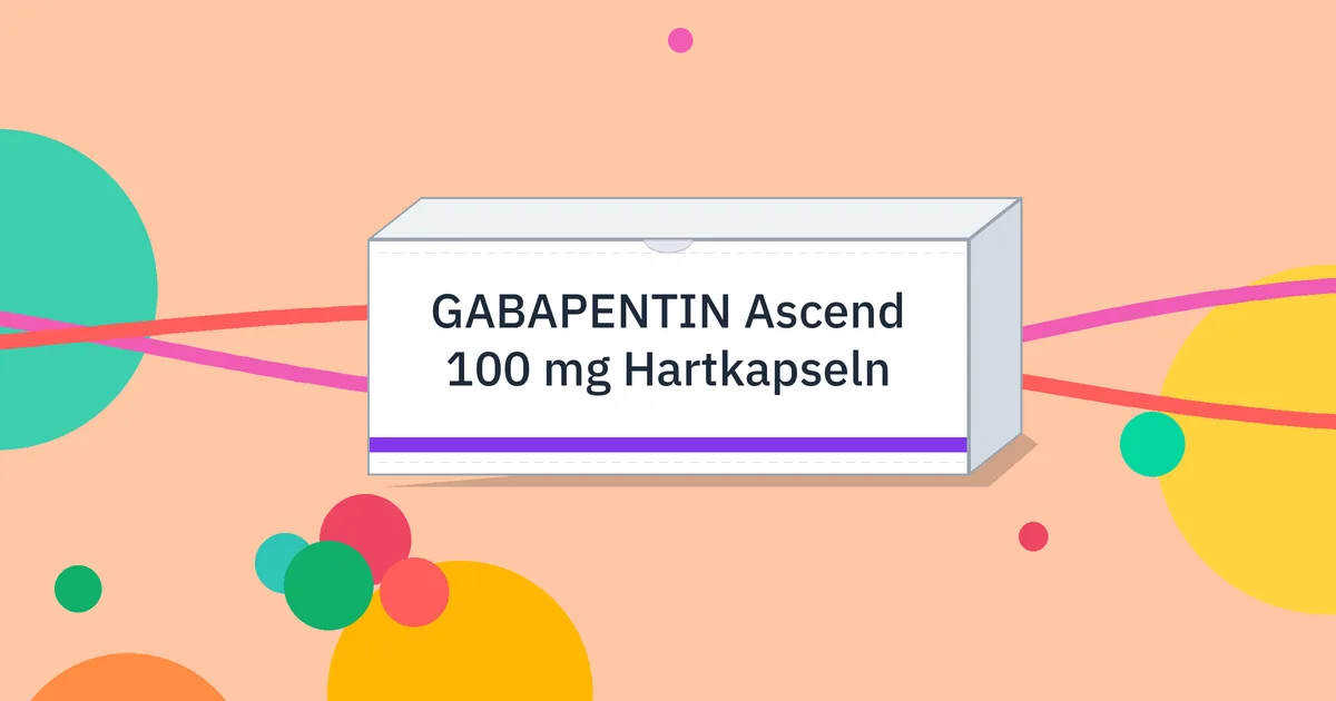 Symbolbild: Packung mit der Aufschrift GABAPENTIN Ascend 100 mg Hartkapseln (PZN 18325375) – Verfügbarkeit und Bezug in Apotheken in Frankfurt am Main
