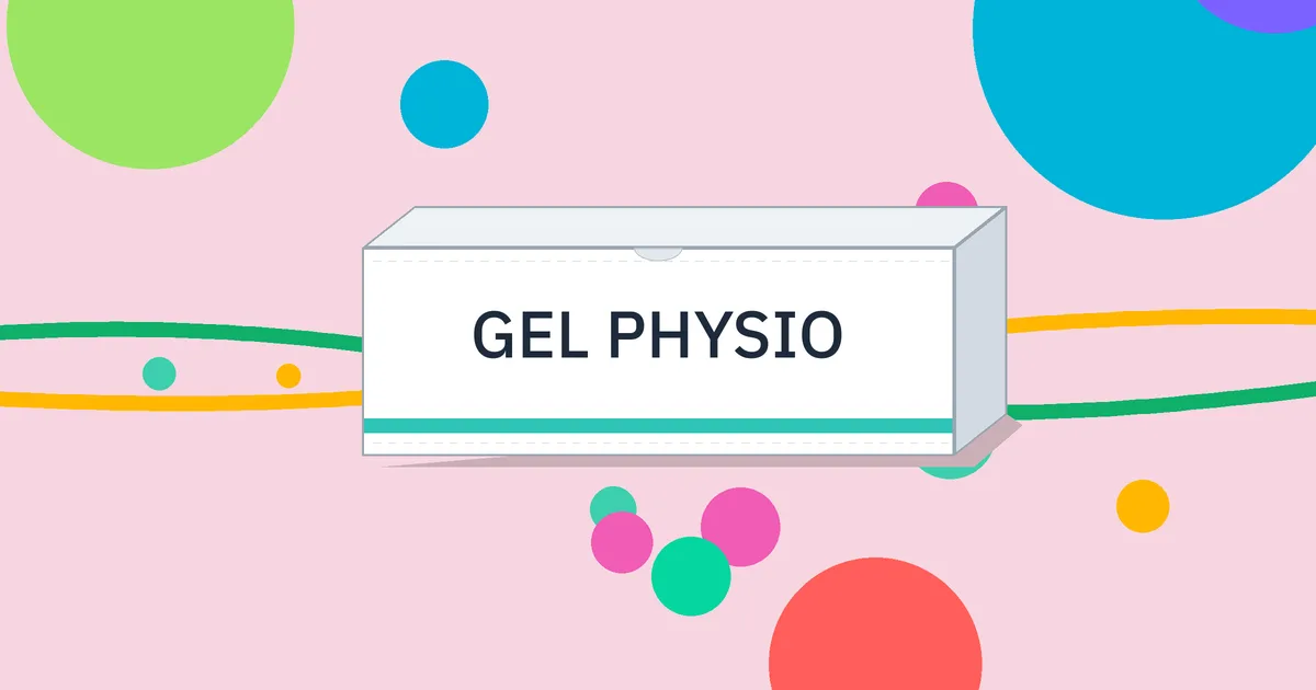 Symbolbild: Packung mit der Aufschrift GEL PHYSIO (PZN 18027494) – Verfügbarkeit und Bezug in Apotheken in Frankfurt am Main