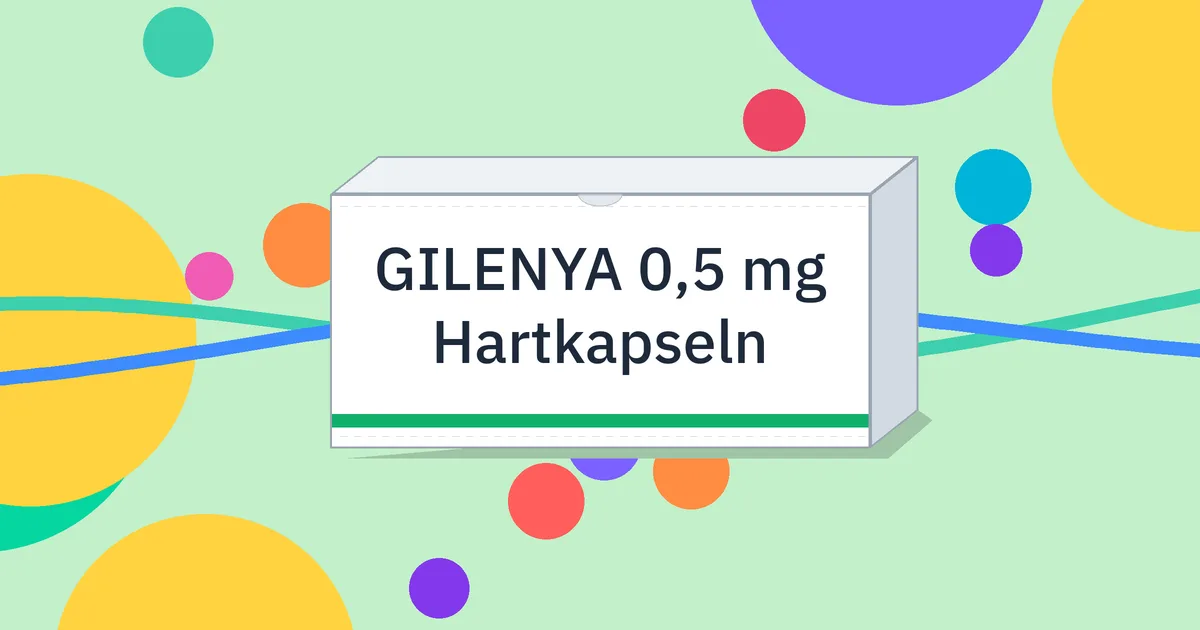 Symbolbild: Packung mit der Aufschrift GILENYA 0,5 mg Hartkapseln (PZN 18390295) – Verfügbarkeit und Bezug in Apotheken in Frankfurt am Main