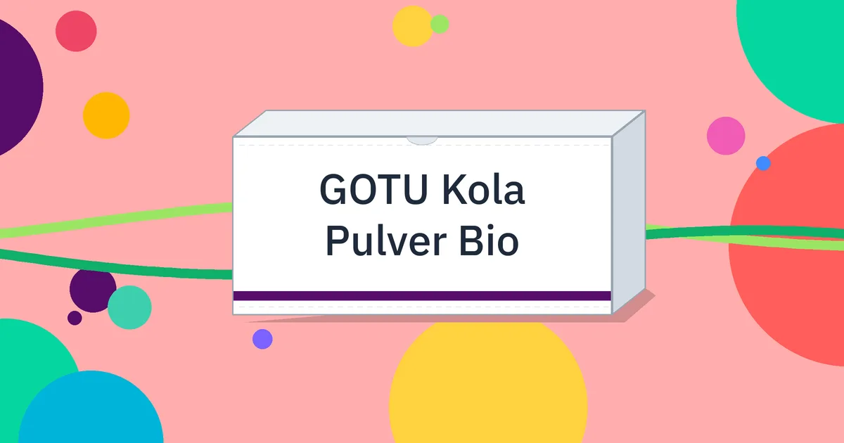 Symbolbild: Packung mit der Aufschrift GOTU Kola Pulver Bio (PZN 16839124) – Verfügbarkeit und Bezug in Apotheken in Frankfurt am Main