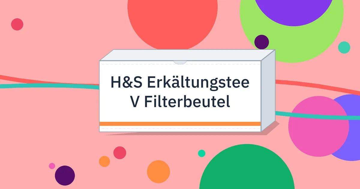 Symbolbild: Packung mit der Aufschrift H&S Erkältungstee V Filterbeutel (PZN 03761403) – Verfügbarkeit und Bezug in Apotheken in Frankfurt am Main