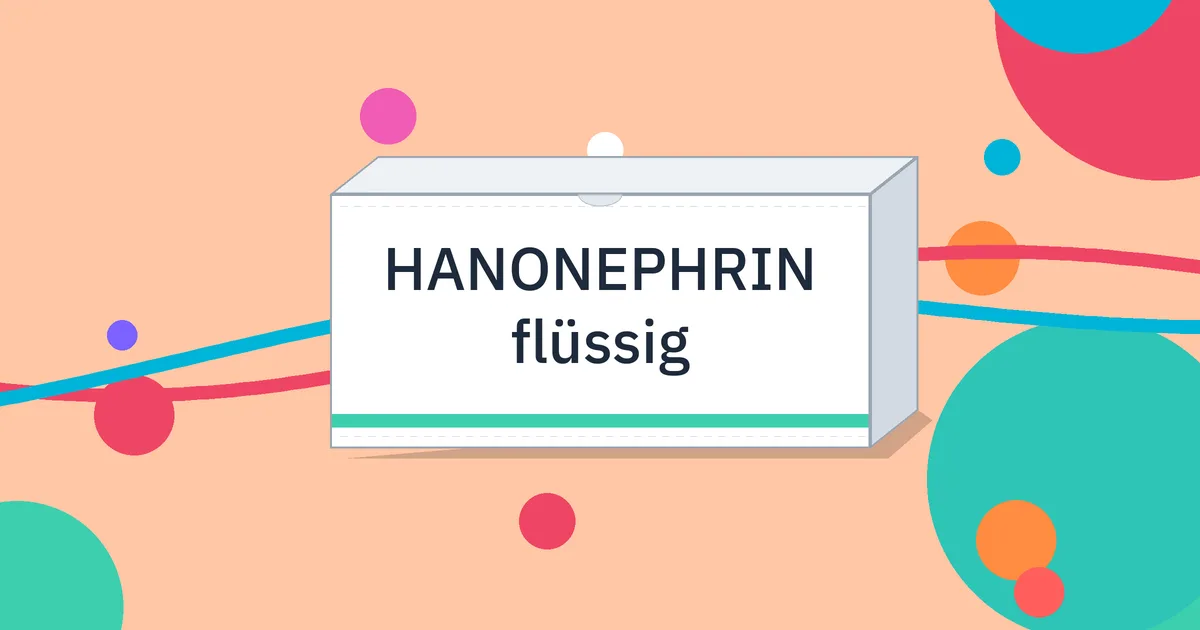 Symbolbild: Packung mit der Aufschrift HANONEPHRIN flüssig (PZN 02072676) – Verfügbarkeit und Bezug in Apotheken in Frankfurt am Main