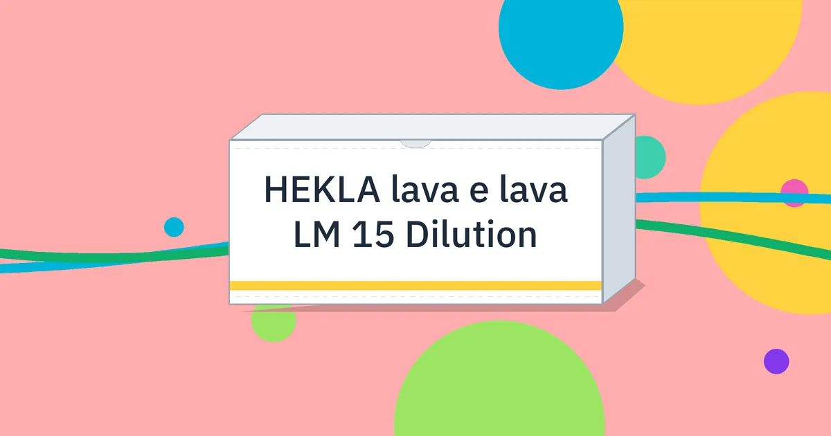 Symbolbild: Packung mit der Aufschrift HEKLA lava e lava LM 15 Dilution (PZN 12800504) – Verfügbarkeit und Bezug in Apotheken in Frankfurt am Main