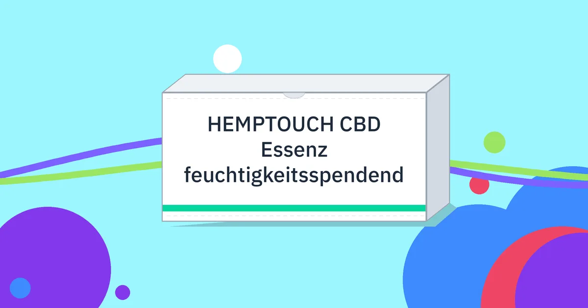Symbolbild: Packung mit der Aufschrift HEMPTOUCH CBD Essenz feuchtigkeitsspendend (PZN 16812450) – Verfügbarkeit und Bezug in Apotheken in Frankfurt am Main