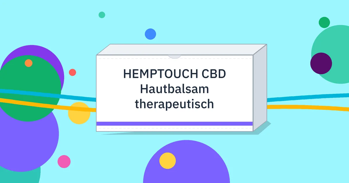 Symbolbild: Packung mit der Aufschrift HEMPTOUCH CBD Hautbalsam therapeutisch (PZN 16488191) – Verfügbarkeit und Bezug in Apotheken in Frankfurt am Main